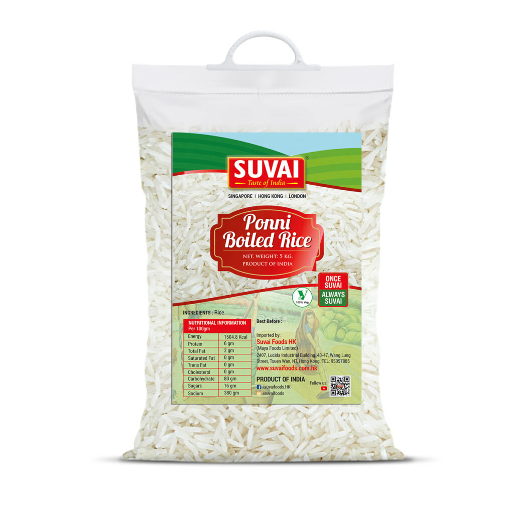 Ponni Boiled Rice (5Kgs) - Indian Foods In Hong Kong|Buy Online Ready ...